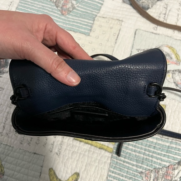 Michael Kors | Bags | Michael Kors Black And Navy Mini Bag | Poshmark